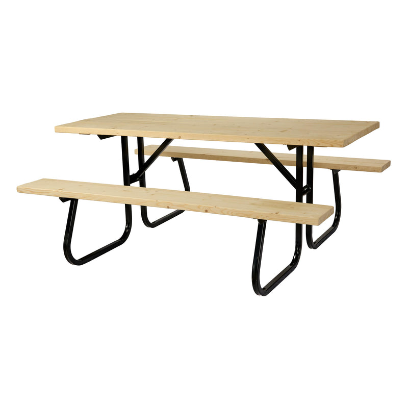 #PT4 Picnic Table With Steel Frame 4ft. – Maxwell Garden Centre